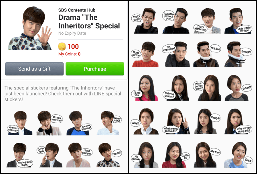 Heirs Stickers on LINE – Comics – MY RARA POP